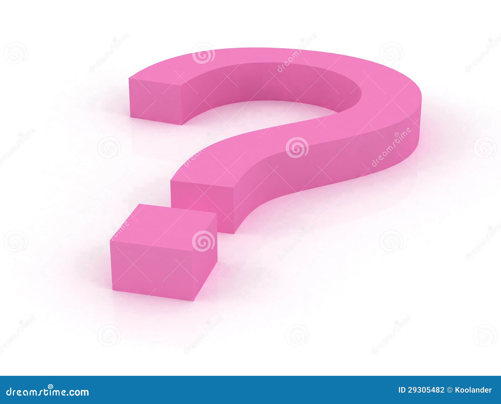 Big Question Pink stock illustration. Illustration of render - 29305482