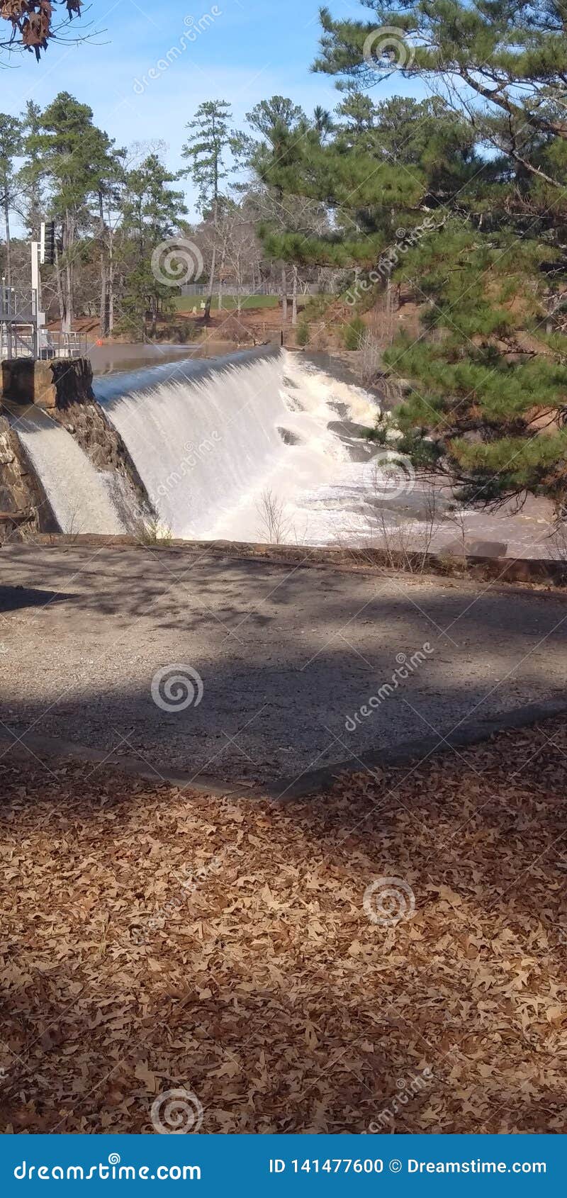 Big Raging Waterfall Flowing after Rain Stock Photo - Image of rain ...