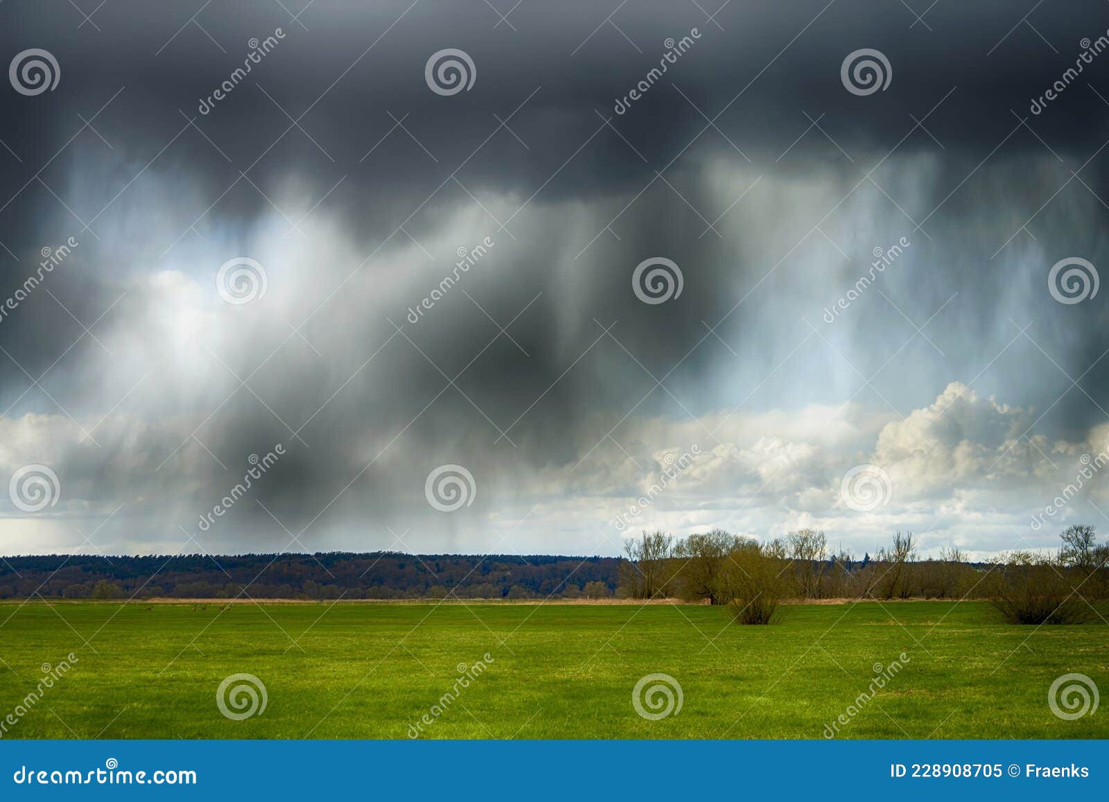 Big rain cloud stock image. Image of storm, clouds, germany - 228908705