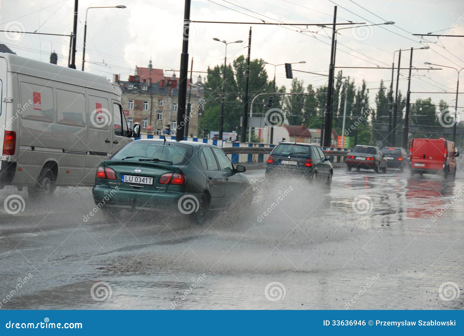 Big Rain in Lublin, Poland - July 5, 2013 Editorial Photo - Image of ...