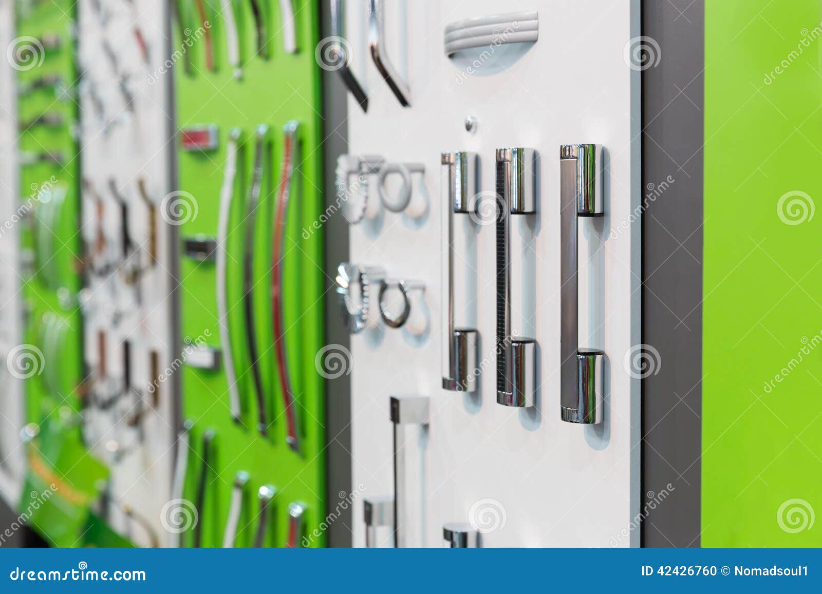 Big range of metal handles stock photo. Image of indoors - 42426760