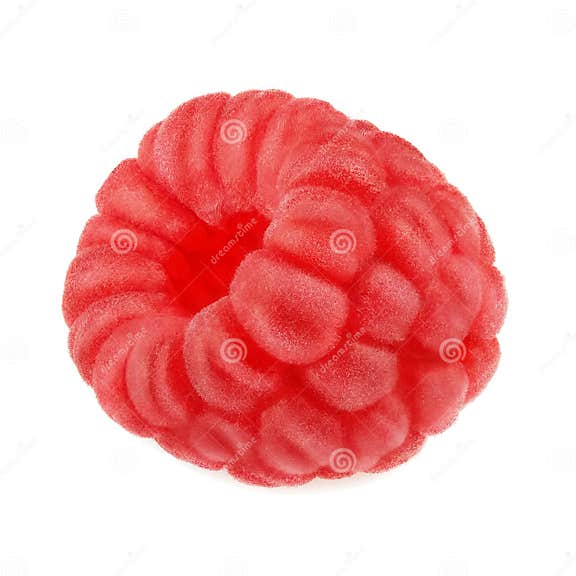 Big Raspberries Isolated on a White Background. Collection Stock Image ...