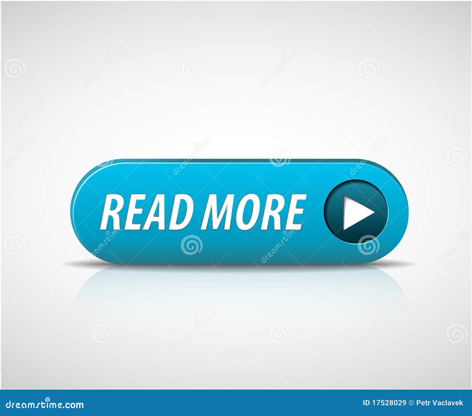 Read More And Click Here Buttons On A Color Reflective Surface Vector ...