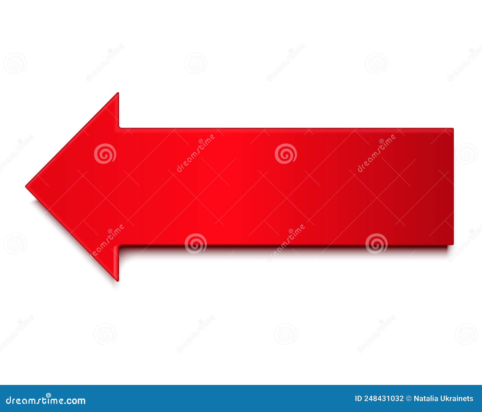 Big real red arrow stock vector. Illustration of icon - 248431032