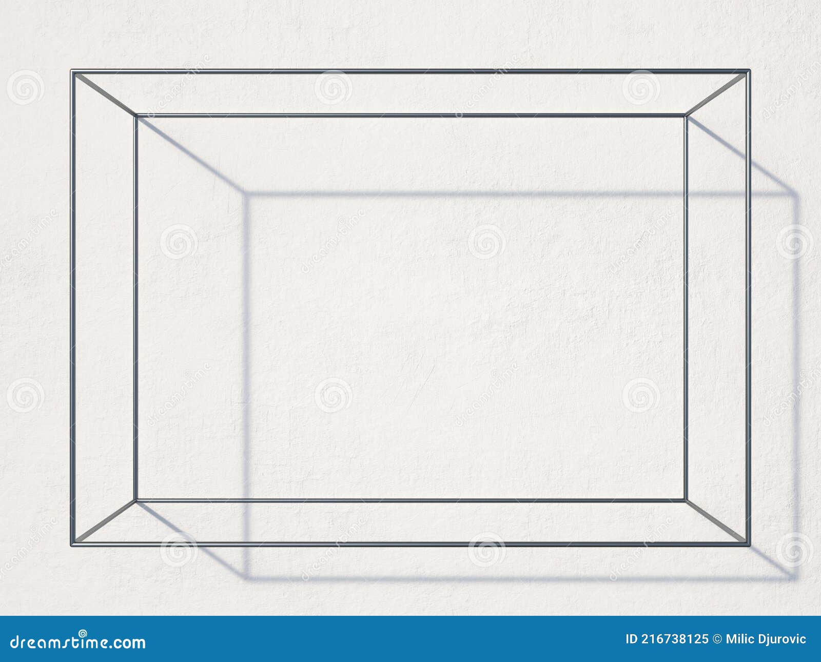 Big Rectangular Shaped Wall Rack 3D Stock Illustration - Illustration ...
