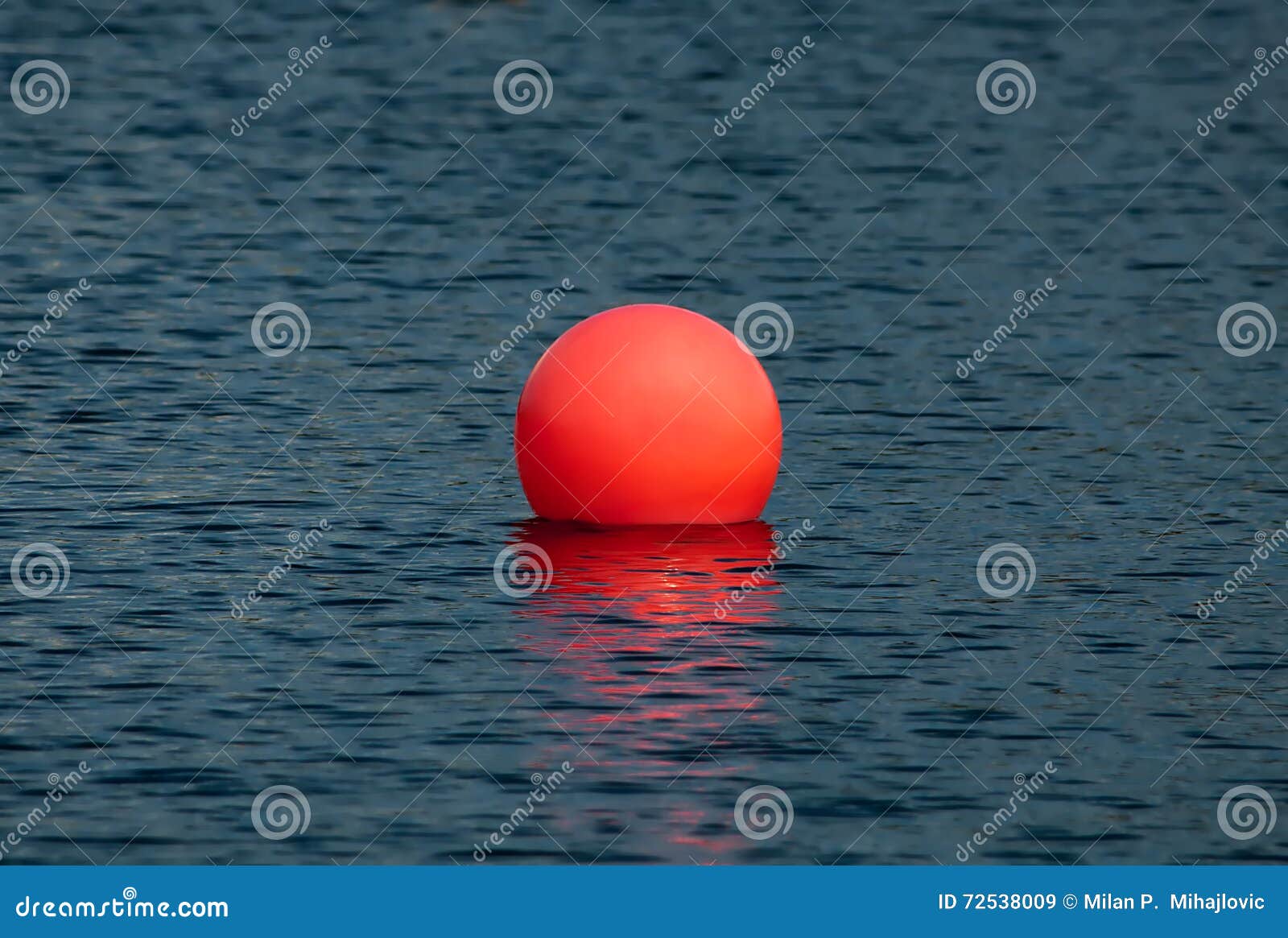 Big red ball stock image. Image of lake, sunny, summer - 72538009