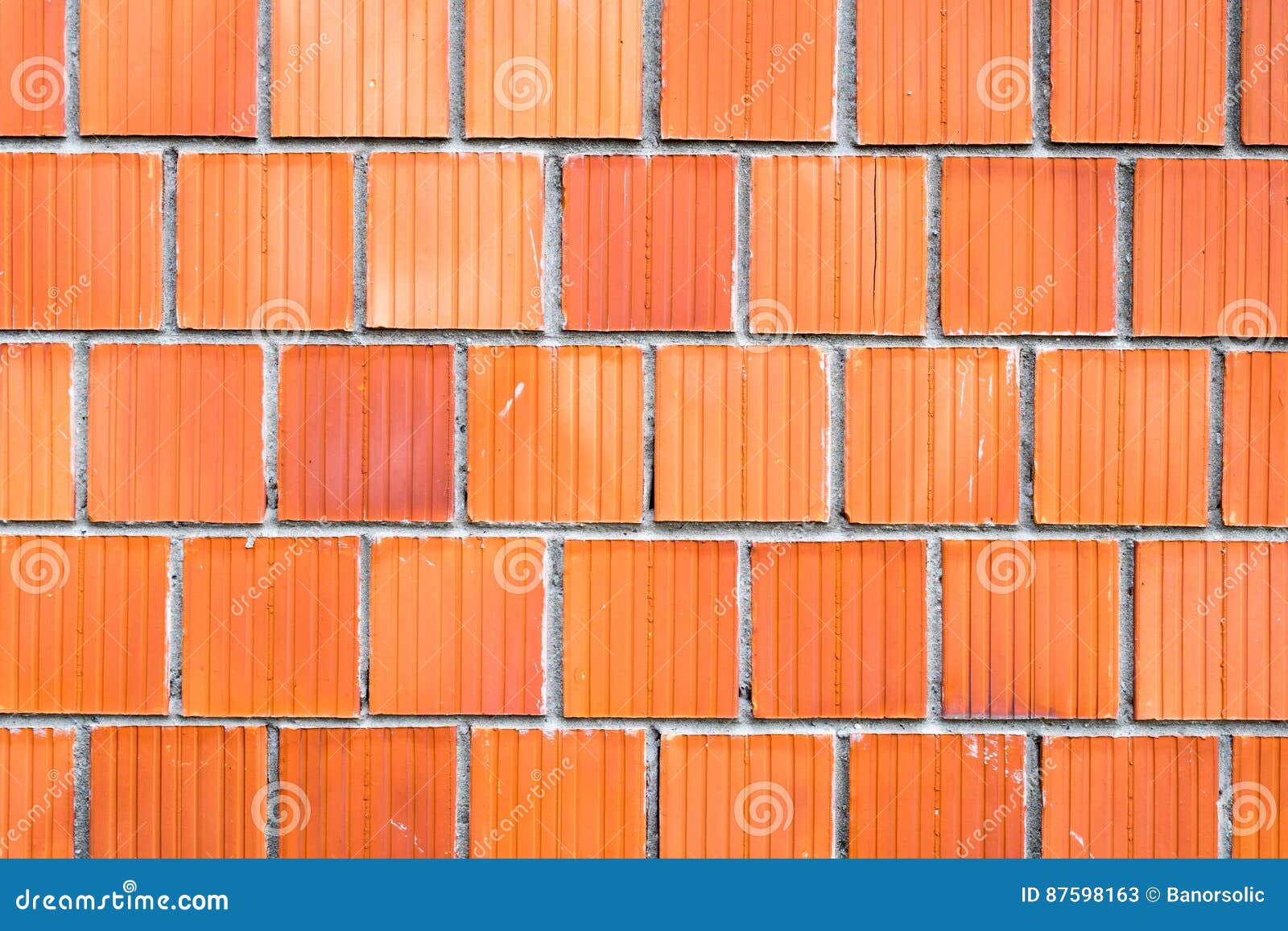 Big red brick wall stock image. Image of brickwork, architecture - 87598163