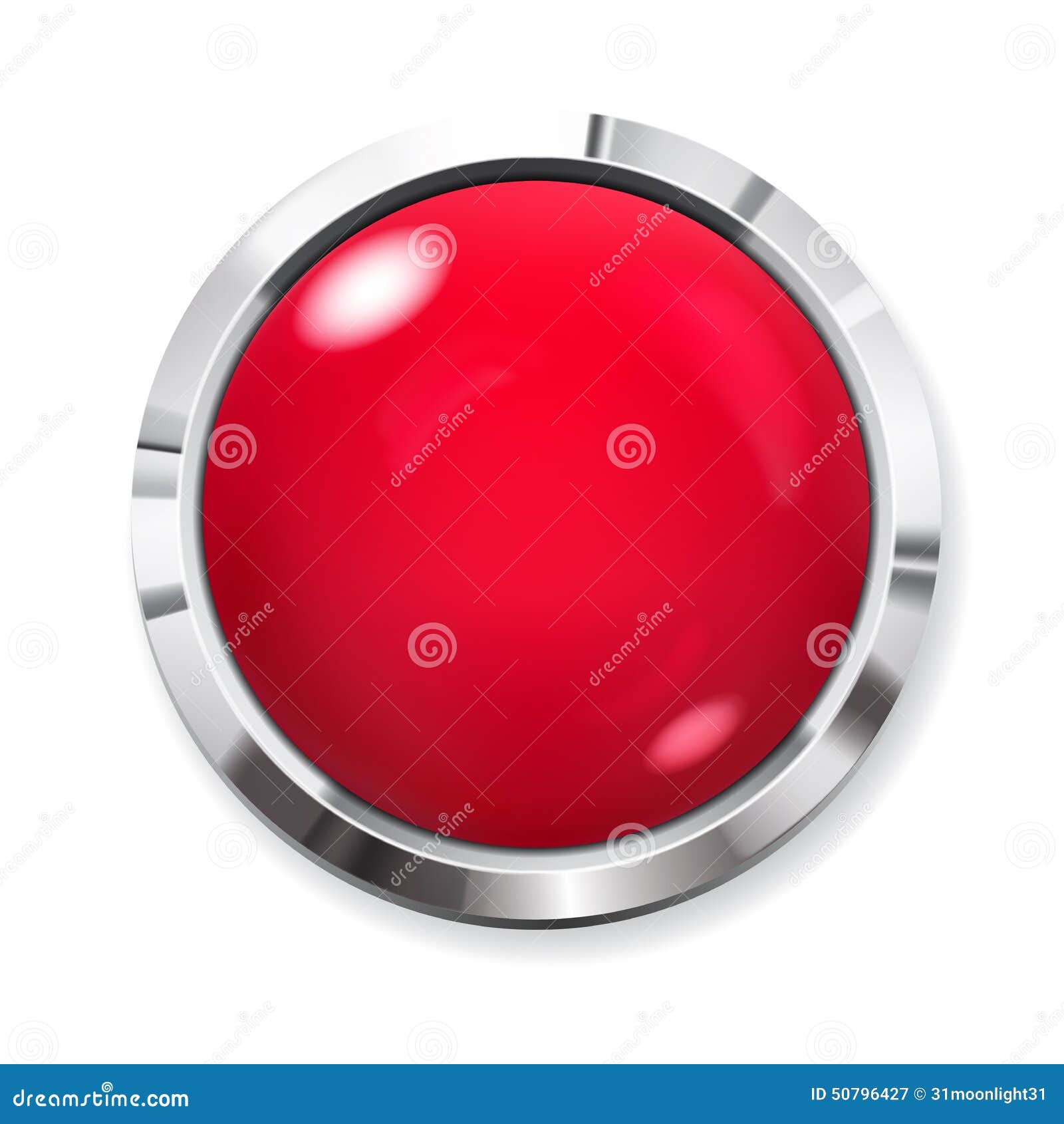 Big red button stock vector. Illustration of business - 50796427