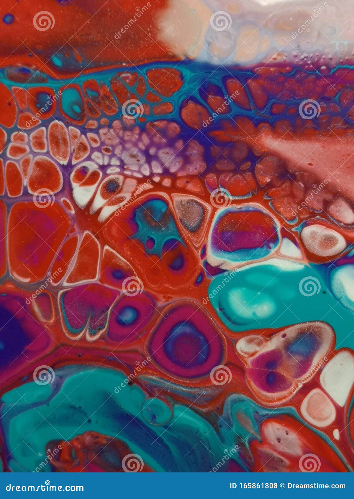 Big red cells stock photo. Image of flow, painting, cells - 165861808