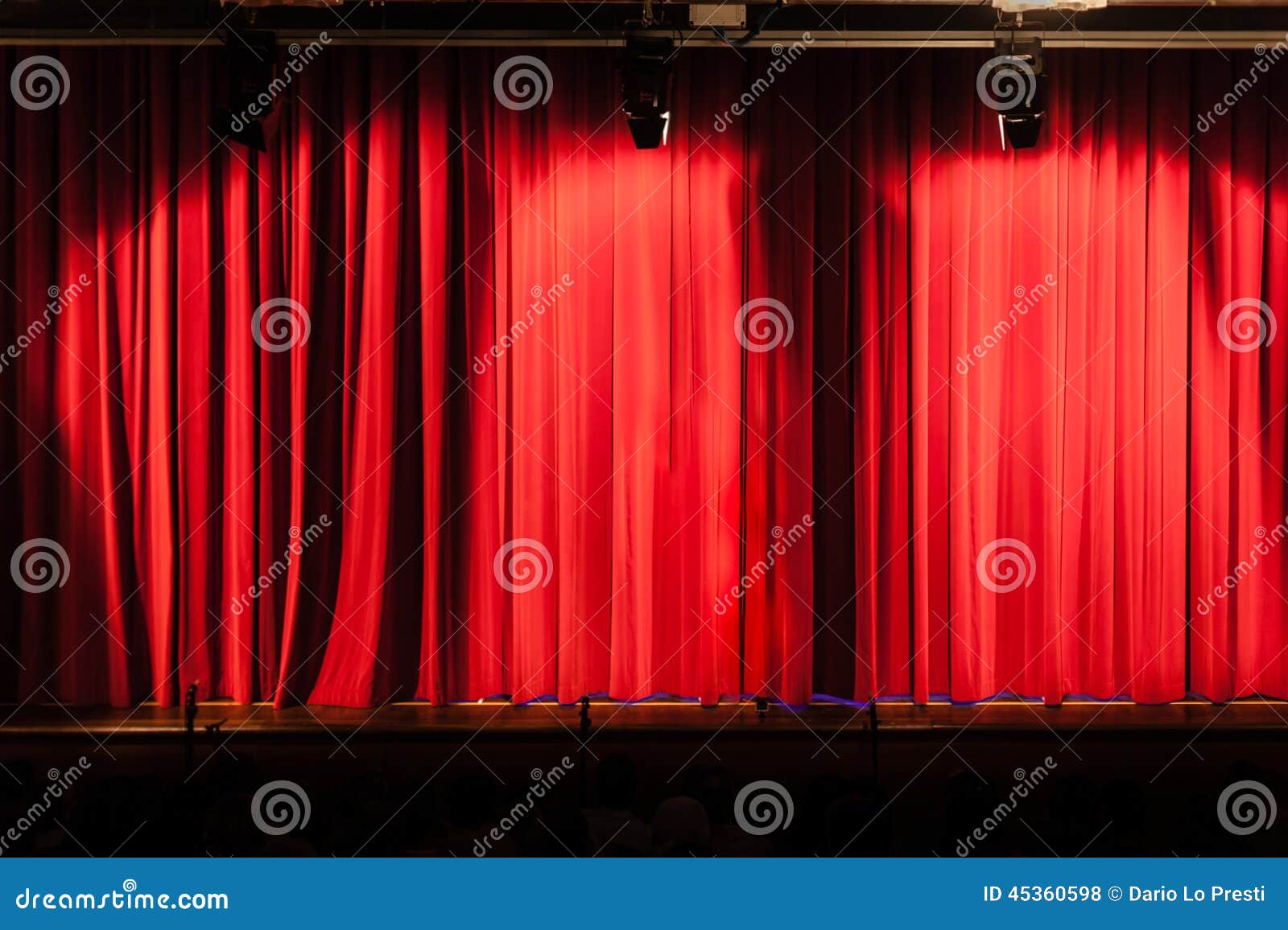 Big red curtain stock photo. Image of opera, close, awards - 45360598