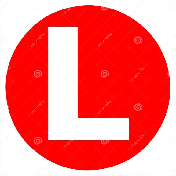 Big Red Dot Letters and Numbers Stock Illustration - Illustration of ...