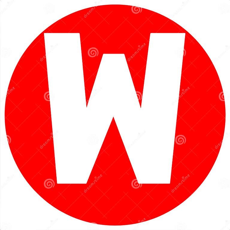 Big Red Dot Letters and Numbers Stock Illustration - Illustration of ...