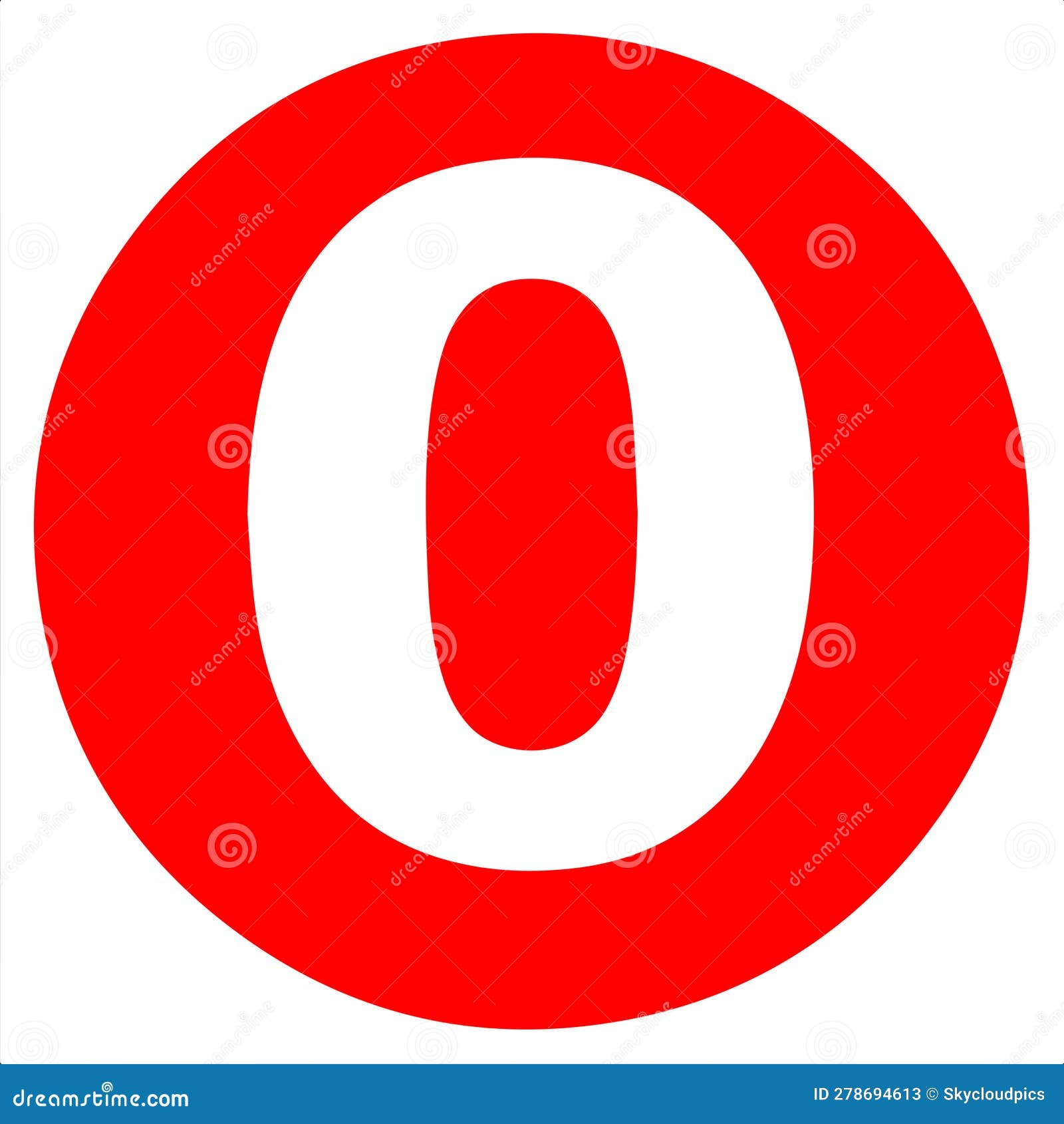 Big Red Dot Letters and Numbers Stock Illustration - Illustration of ...