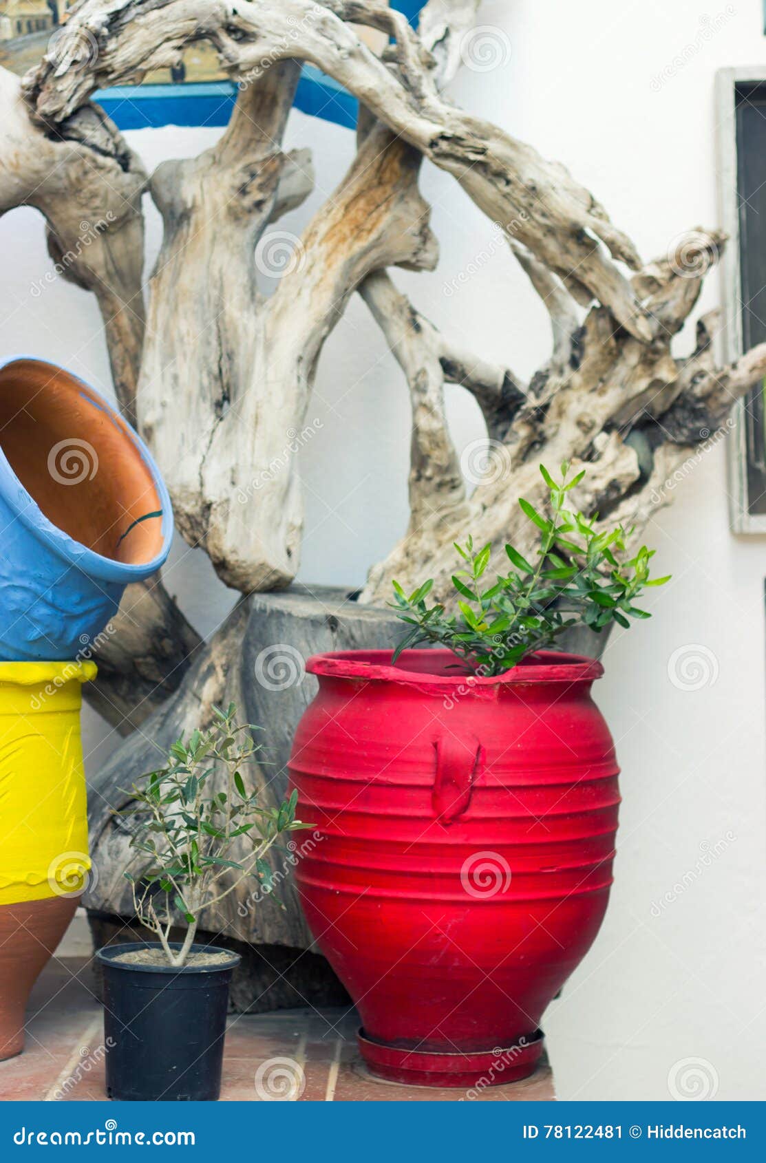 Big red flowerpot stock image. Image of background, patio - 78122481