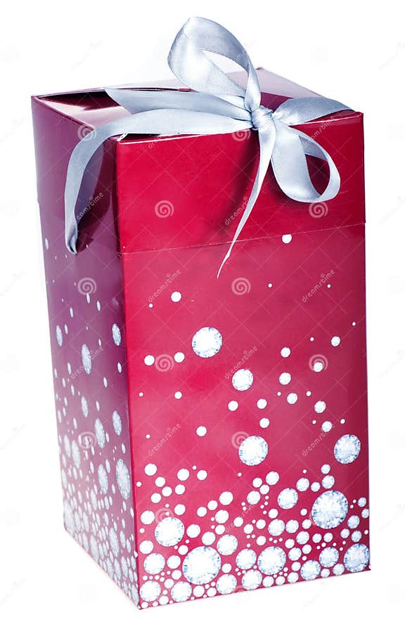 Big Red gift box stock image. Image of decoration, year - 68776733