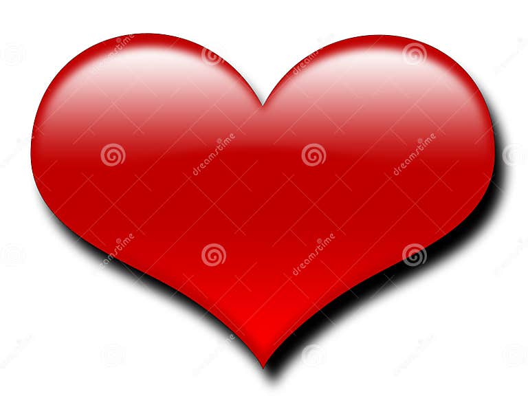 Big Red Heart stock illustration. Illustration of generated - 102869