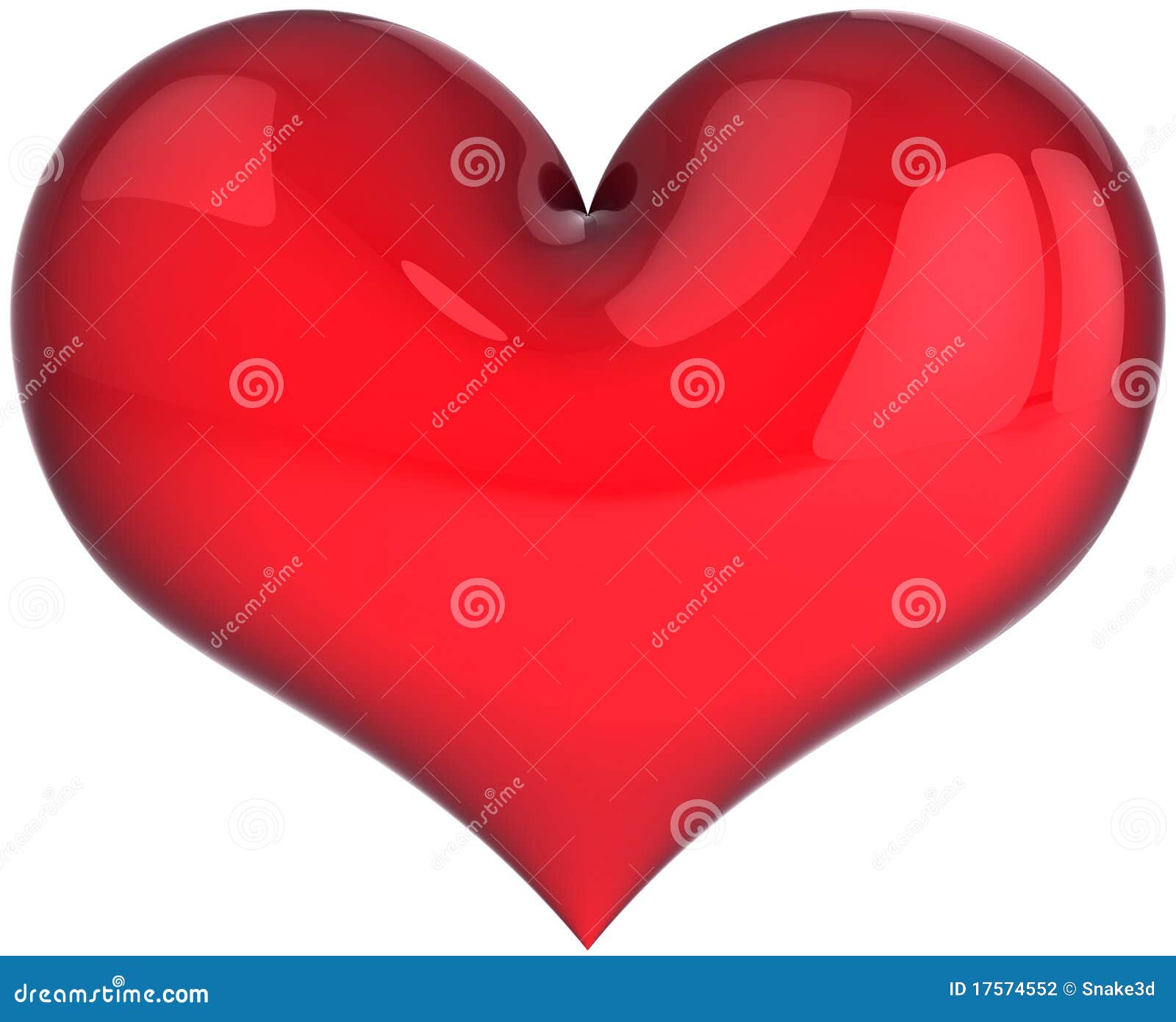 Big Red Heart Classic (Hi-Res) Stock Illustration - Illustration of ...
