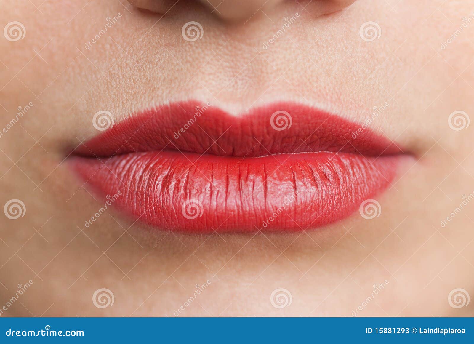 Big red lips stock image. Image of look, health, gold - 15881293
