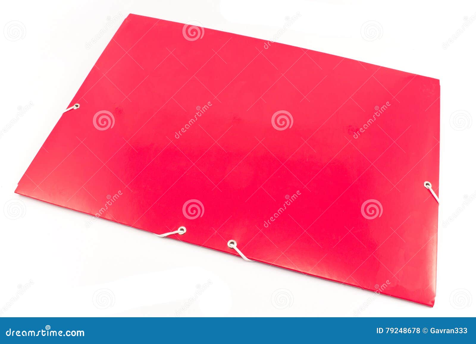 Big Red Portfolio Folder Isolated Stock Photo - Image of document ...