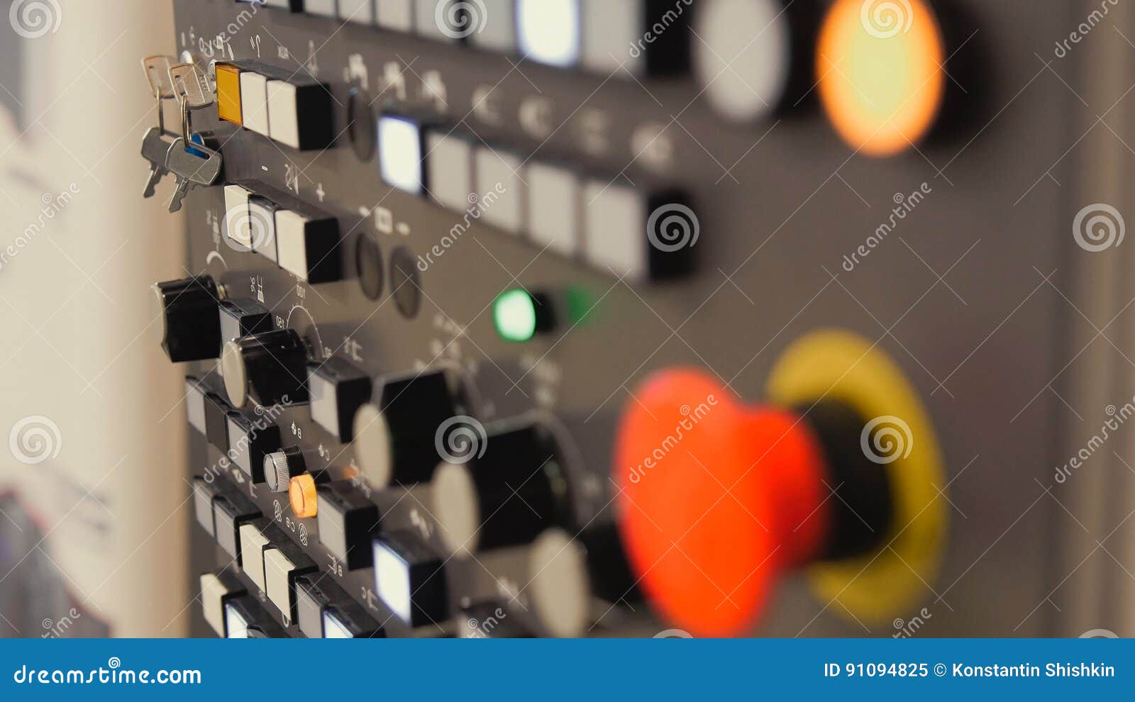 Energy Security - System Management Panel. Man Worker Manipulates For ...