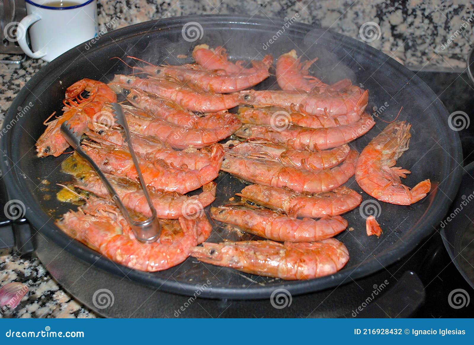 Big red Prawns stock photo. Image of prawn, delicious - 216928432