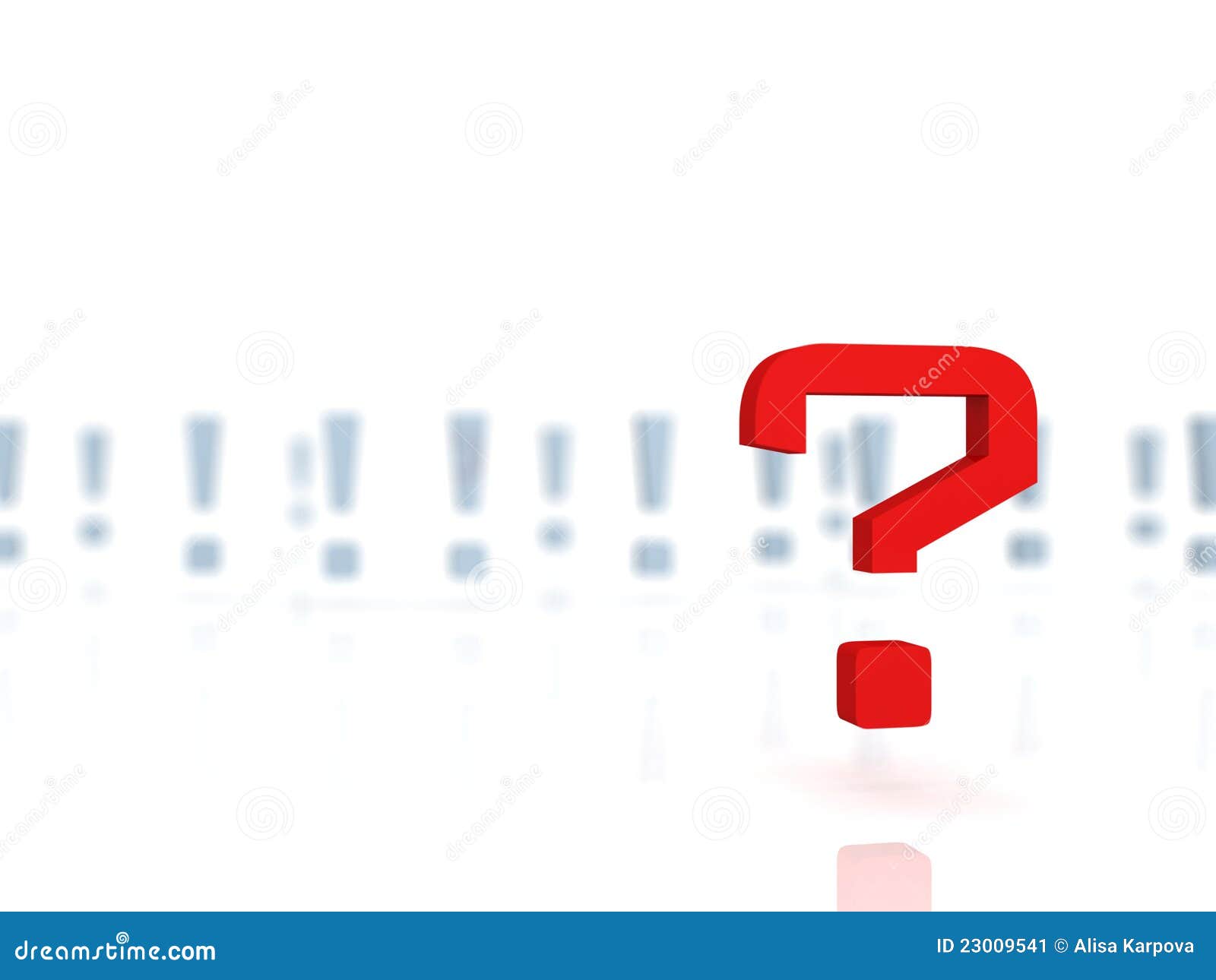 Big Red Question Mark And Lot Of Exclamation Marks Royalty-Free Stock ...