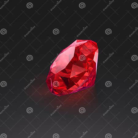 Big red ruby stock illustration. Illustration of price - 13898153