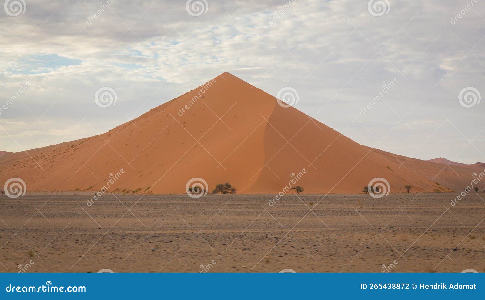 Big Red Sand Dune in Sossusvlei the Desert of Namibia Stock Photo ...