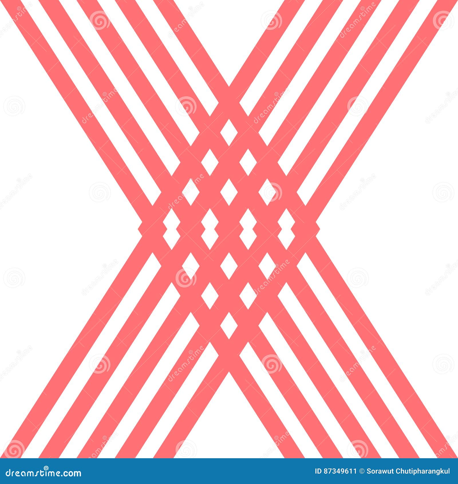 Big Red X Shape Logo Design Background Stock Vector - Illustration of ...