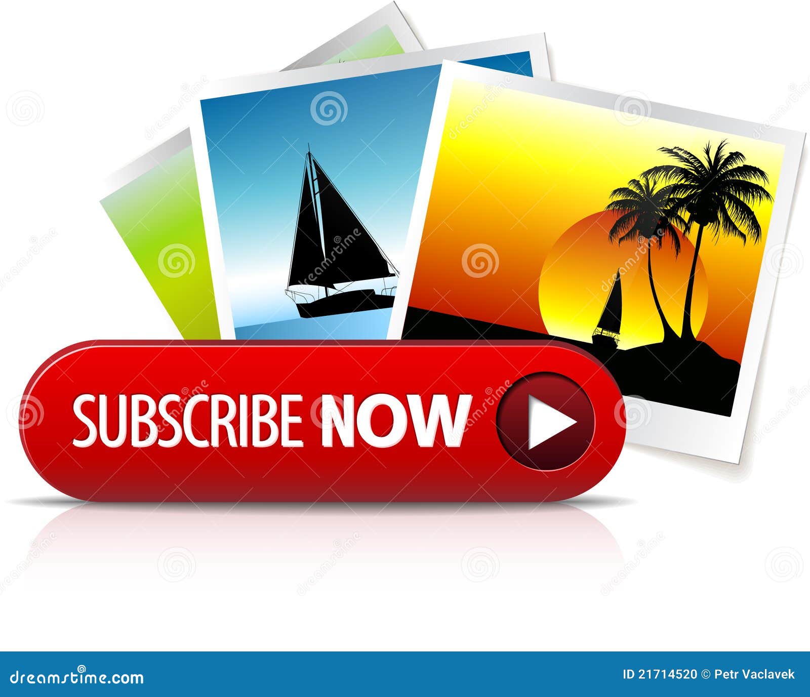 Big Red Subscribe Now Button Stock Illustration - Illustration of ...