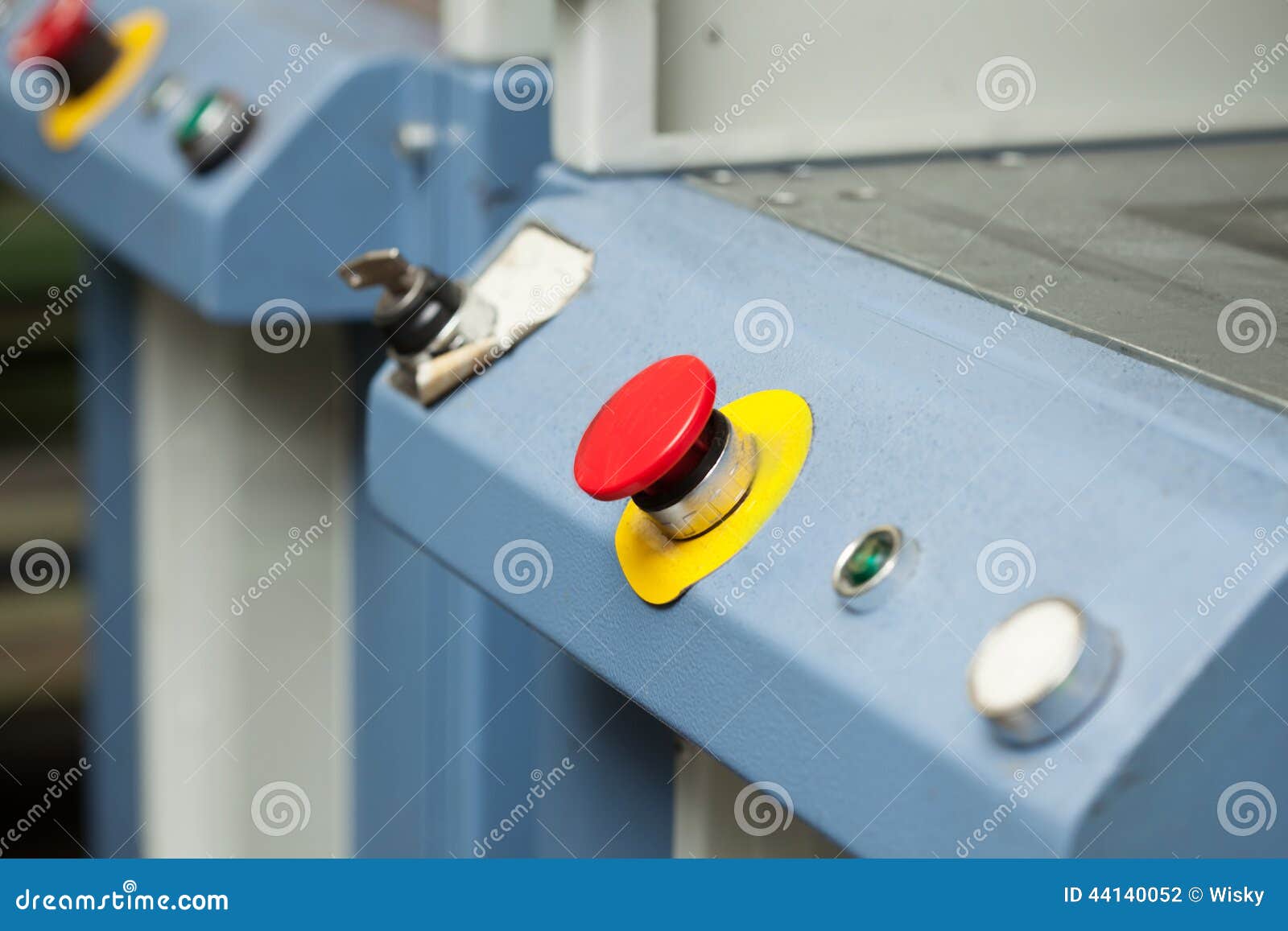 Big Red Switch on Machine Control Panel Stock Photo - Image of tumbler ...