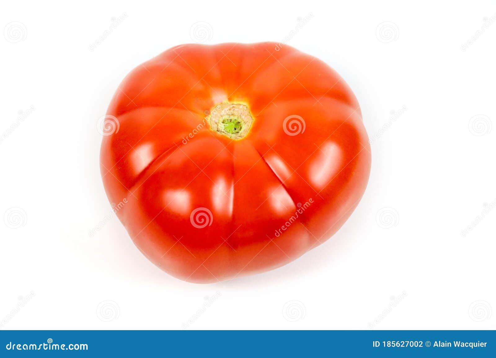 Big Red Tomato on a White Background Stock Photo - Image of cuisine ...