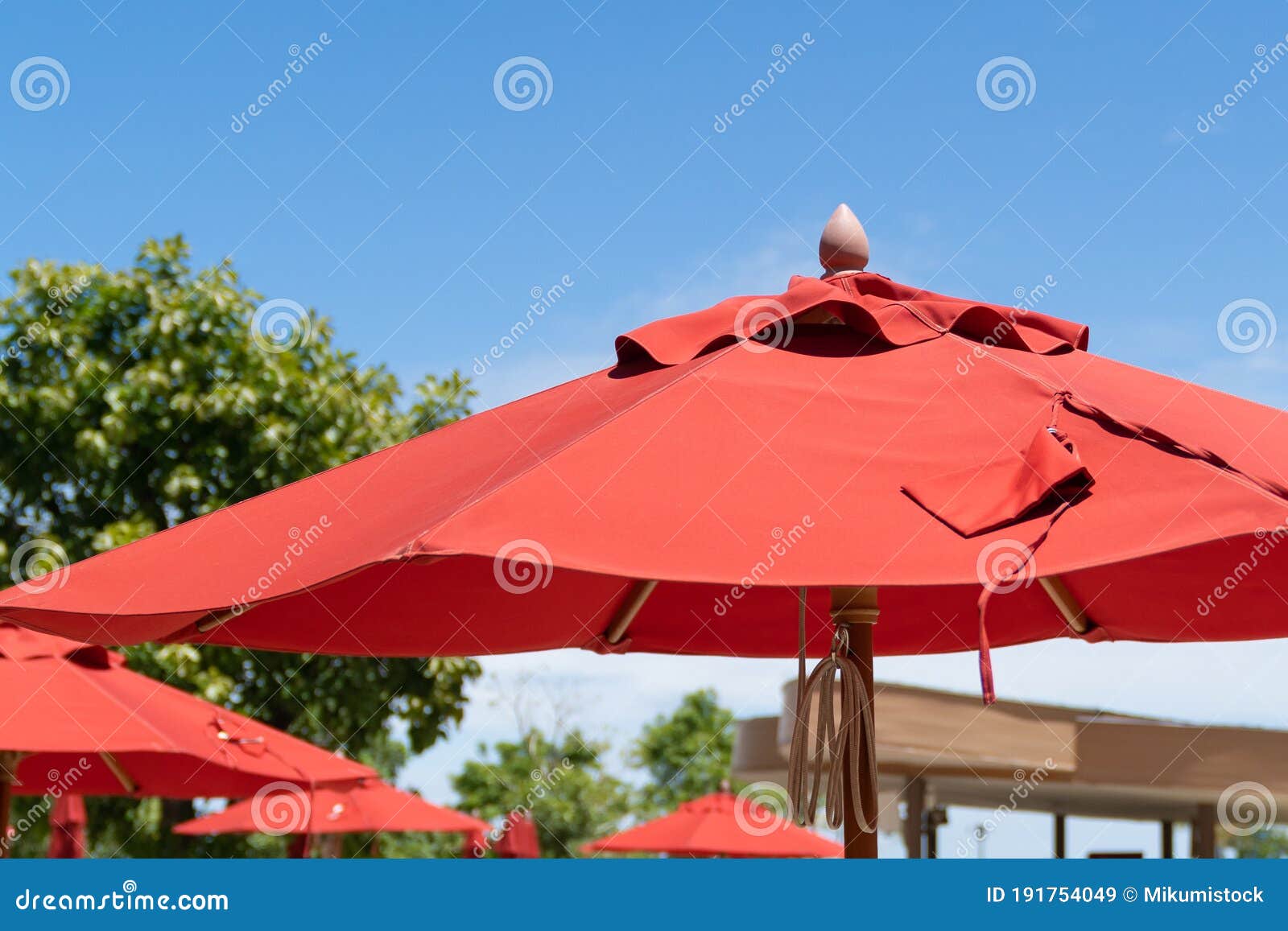 Big red umbrella stock image. Image of sunlight, sunshade - 191754049