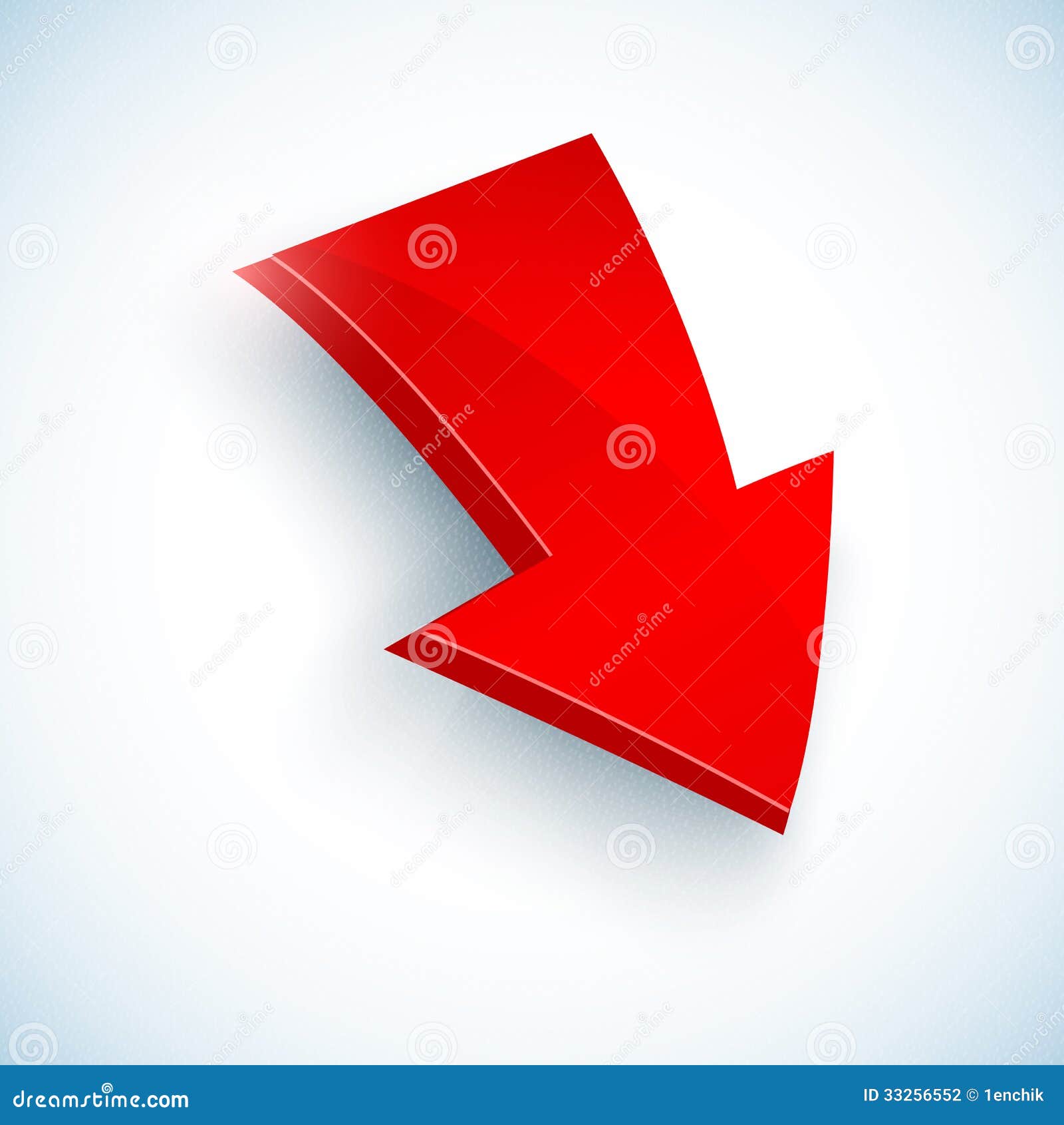 Big red vector arrow icon stock vector. Illustration of interface ...
