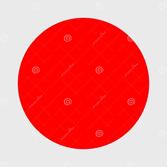 A Big Red Vector Dot on White Color. Stop Red Dot Stock Vector ...