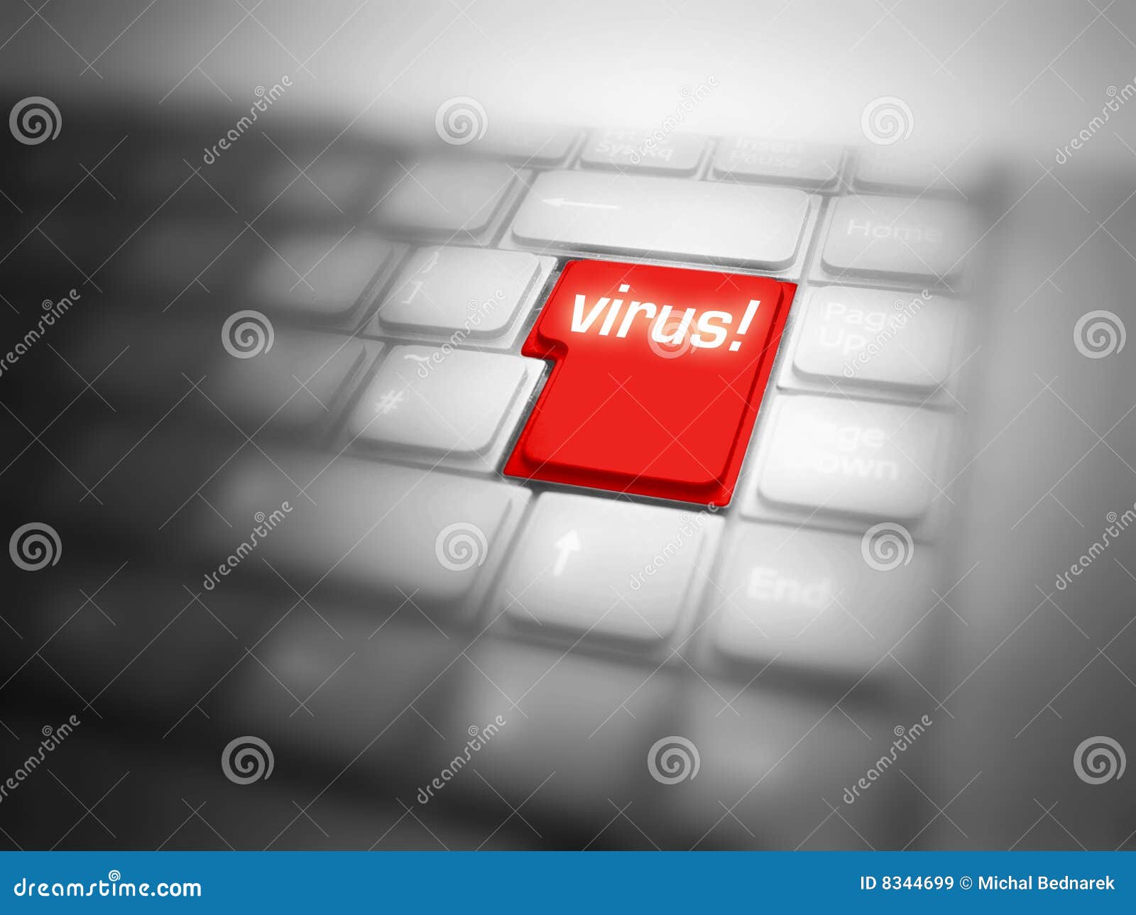 Big red VIRUS! button stock image. Image of communication - 8344699