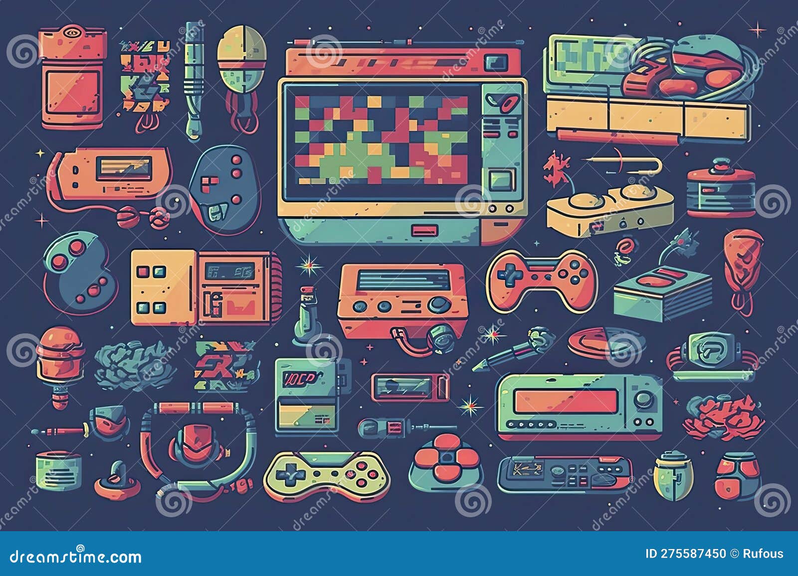 A Big Retro Set of the 90s, 80s. Guy Dancing and Games, Cassette ...