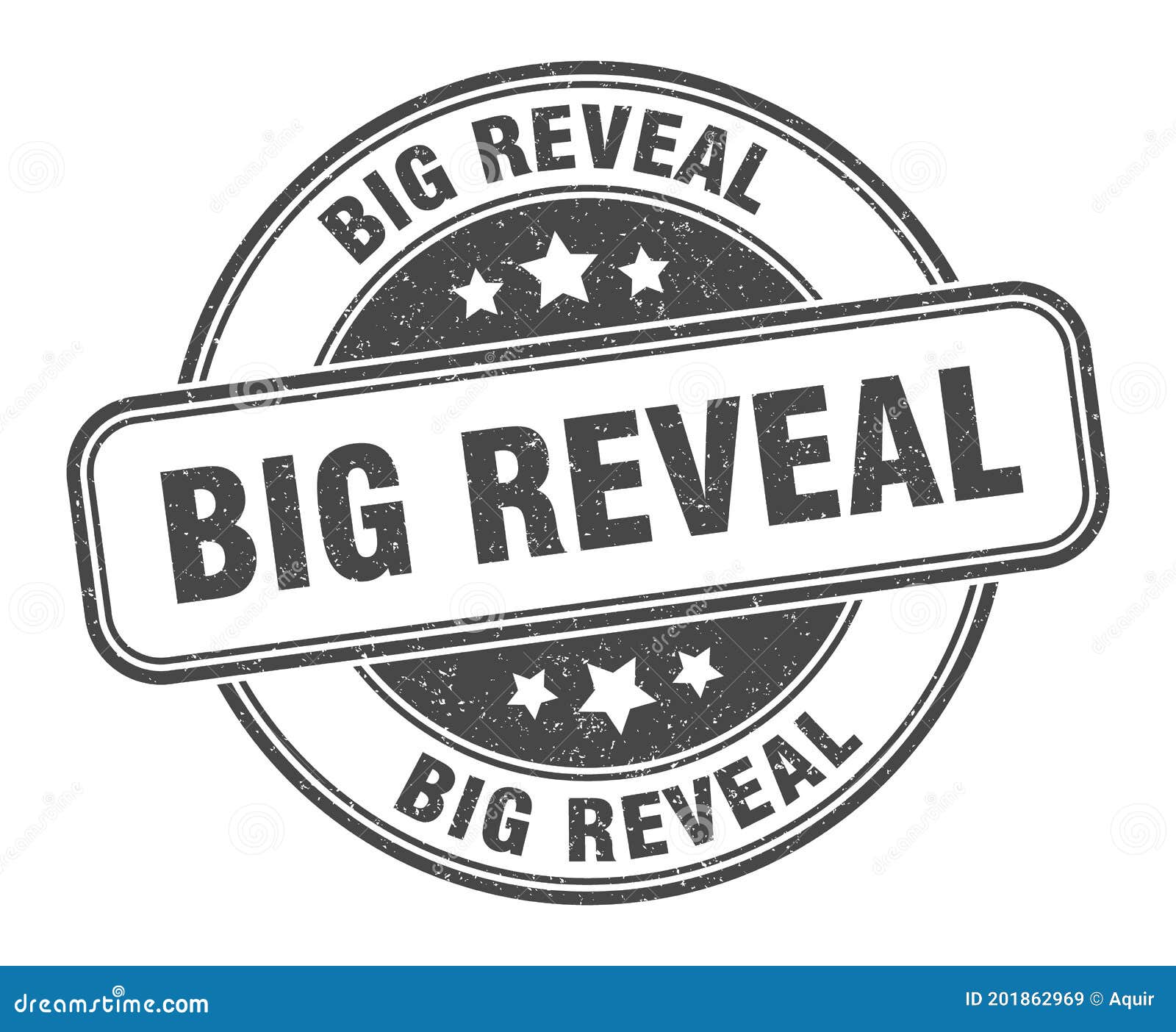 Big Reveal Stamp. Big Reveal Label. Round Grunge Sign Stock Vector ...