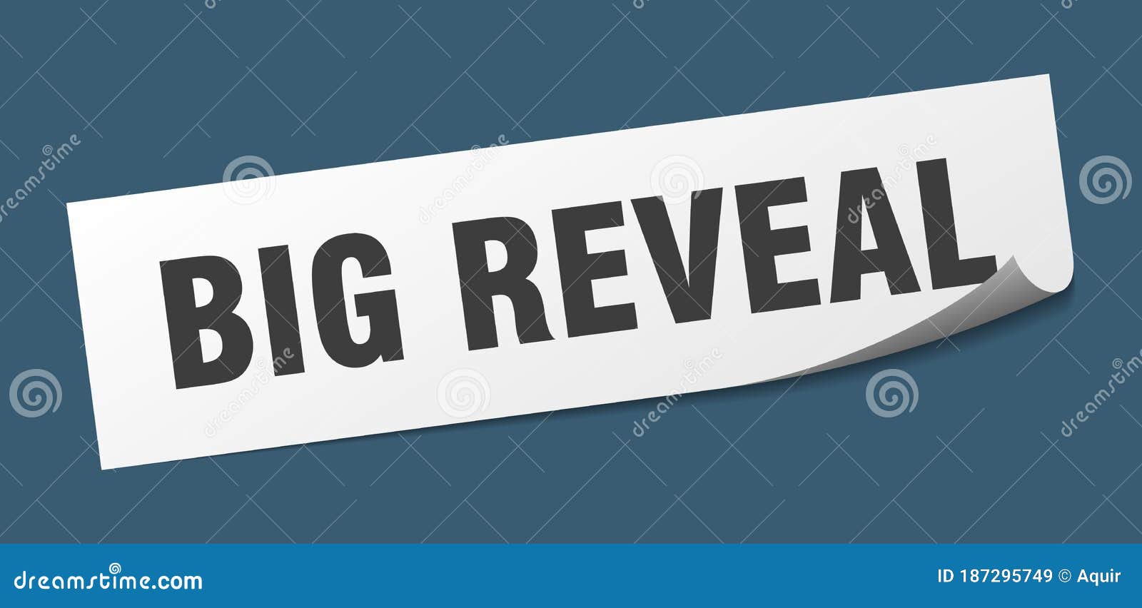 Big Reveal Sticker. Big Reveal Square Isolated Sign Stock Vector ...