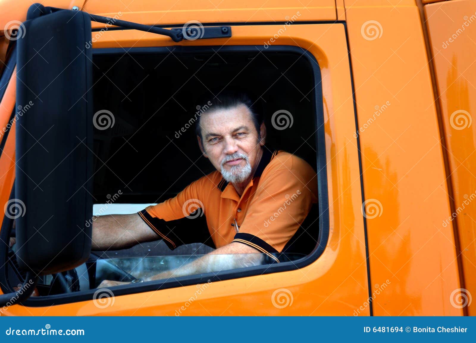 Big Rig Driver stock photo. Image of transportation, shiny - 6481694