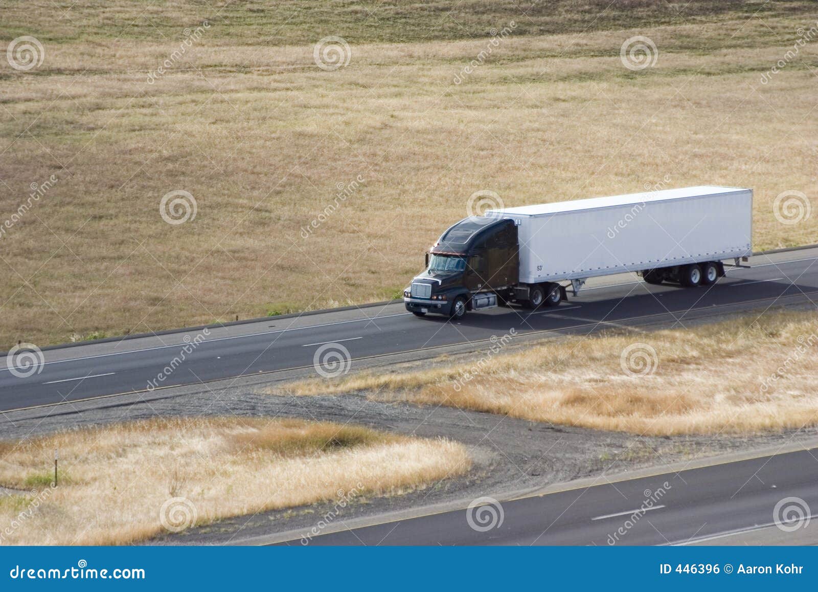 Big Rig on the Road 2 stock photo. Image of shipping, lori - 446396