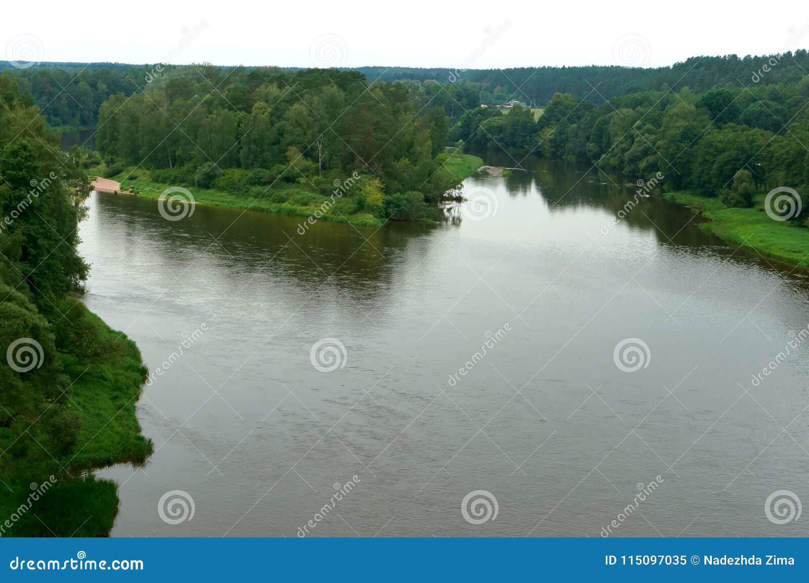 Big River, the River Flows among the Thickets Stock Image - Image of ...