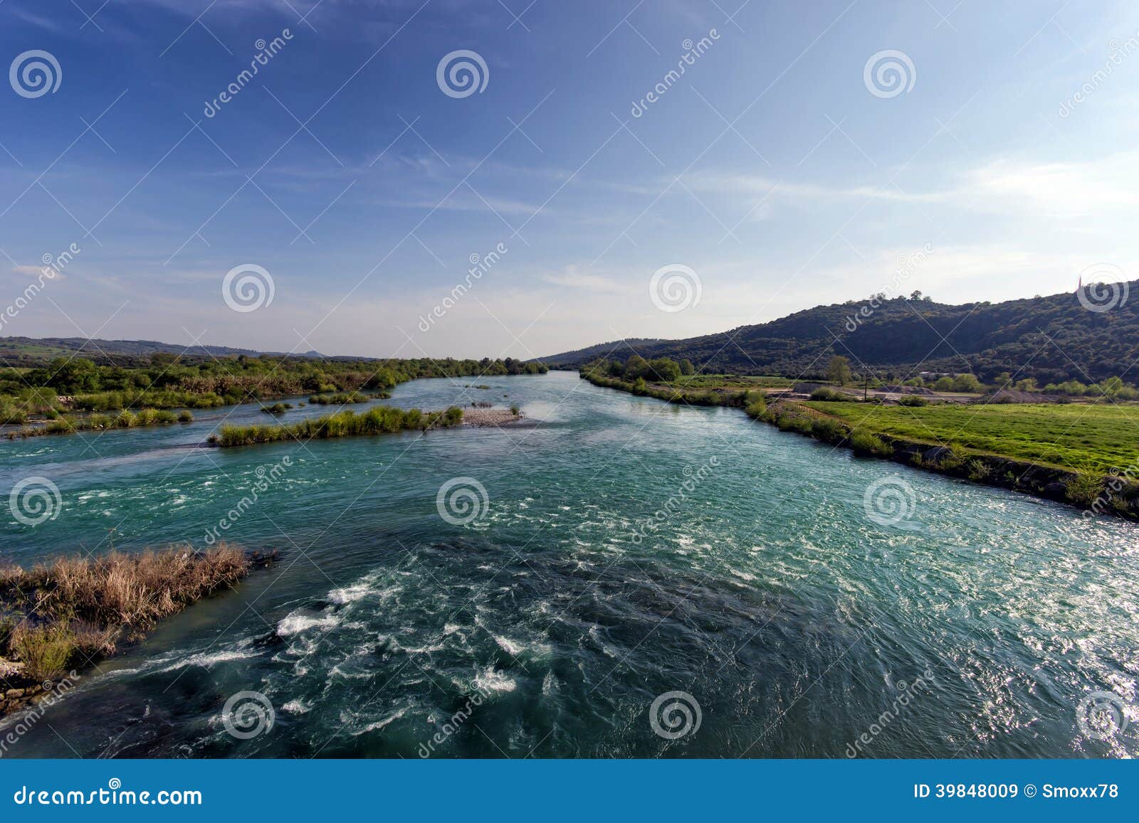 Big river in Greece stock image. Image of greece, land - 39848009