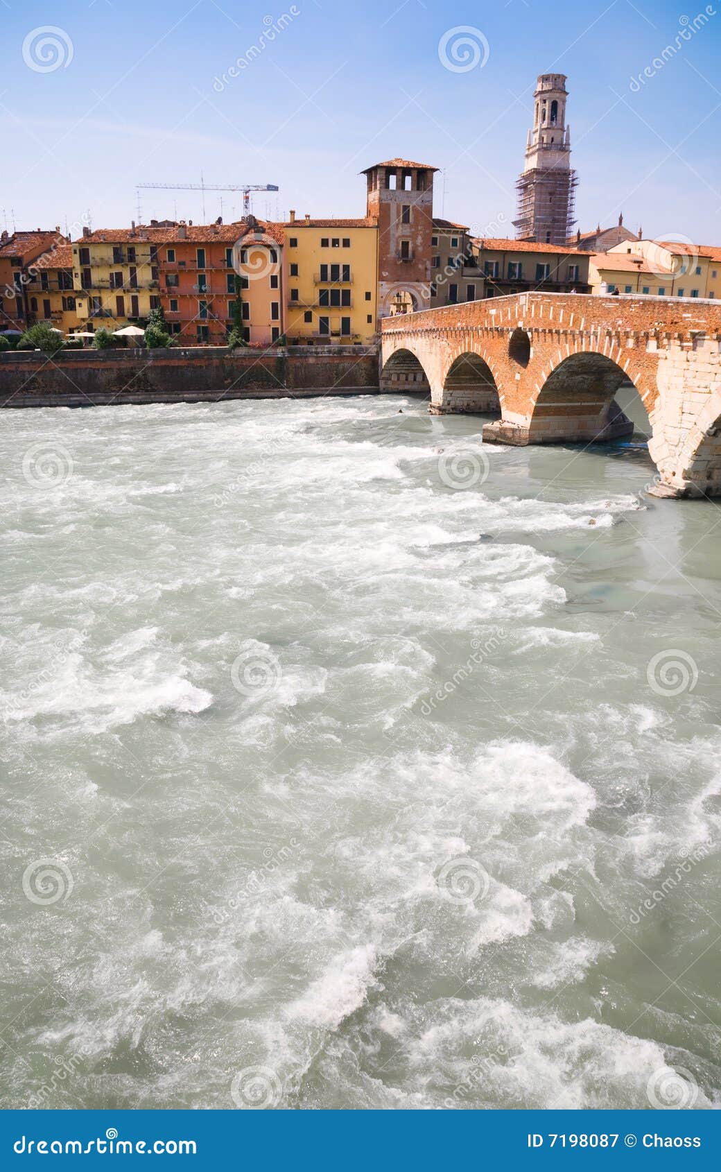 Big river in Verona Italy stock image. Image of exterior - 7198087