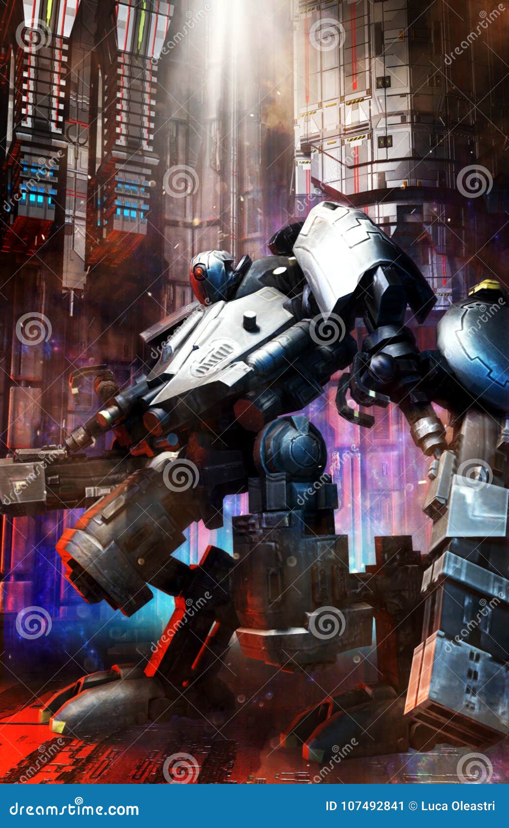 Mecha Girl Esport Logo Mascot Design Cartoon Vector | CartoonDealer.com ...