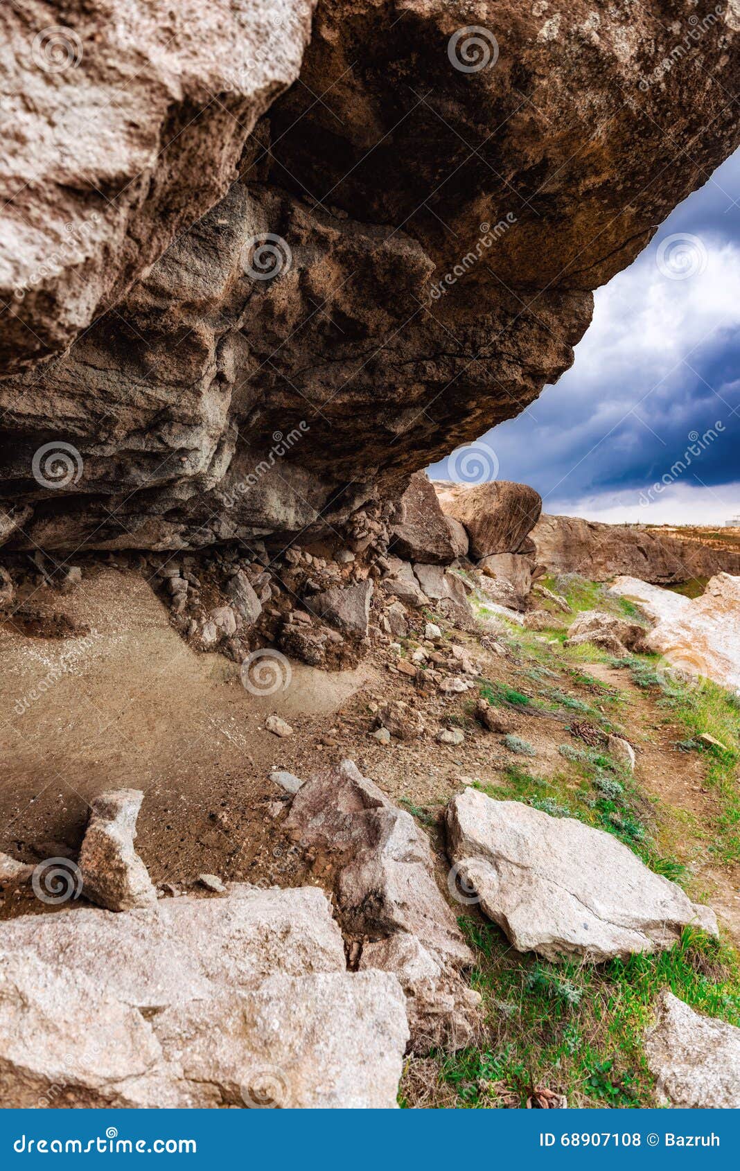 Big rock stock photo. Image of evergreen, geology, chautauqua - 68907108