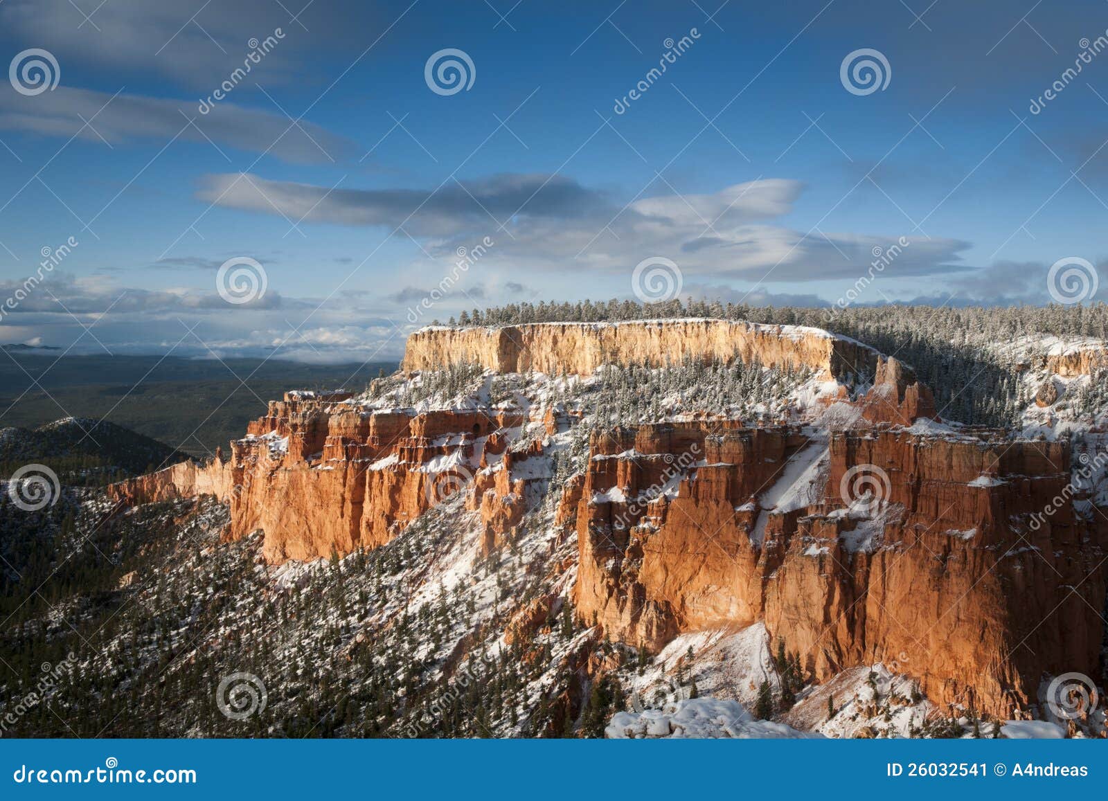 Big Rock of Bryce Canyon after Snow Fall Stock Image - Image of earth ...