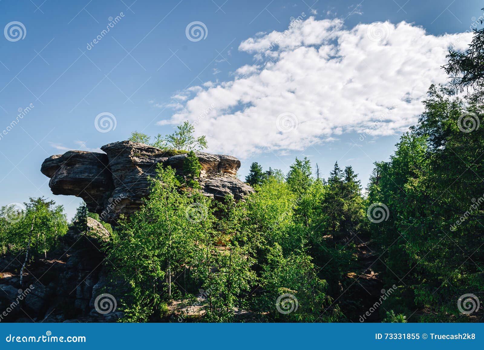Big Rock with Intresting Shape Stock Image - Image of ecology, grey ...