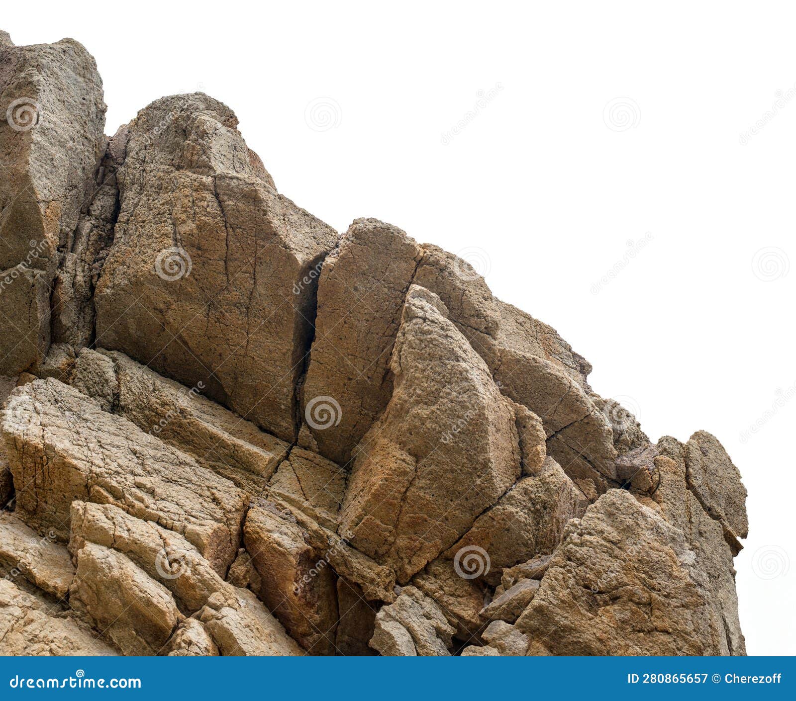 Big rock, isolated stock image. Image of rock, hard - 280865657