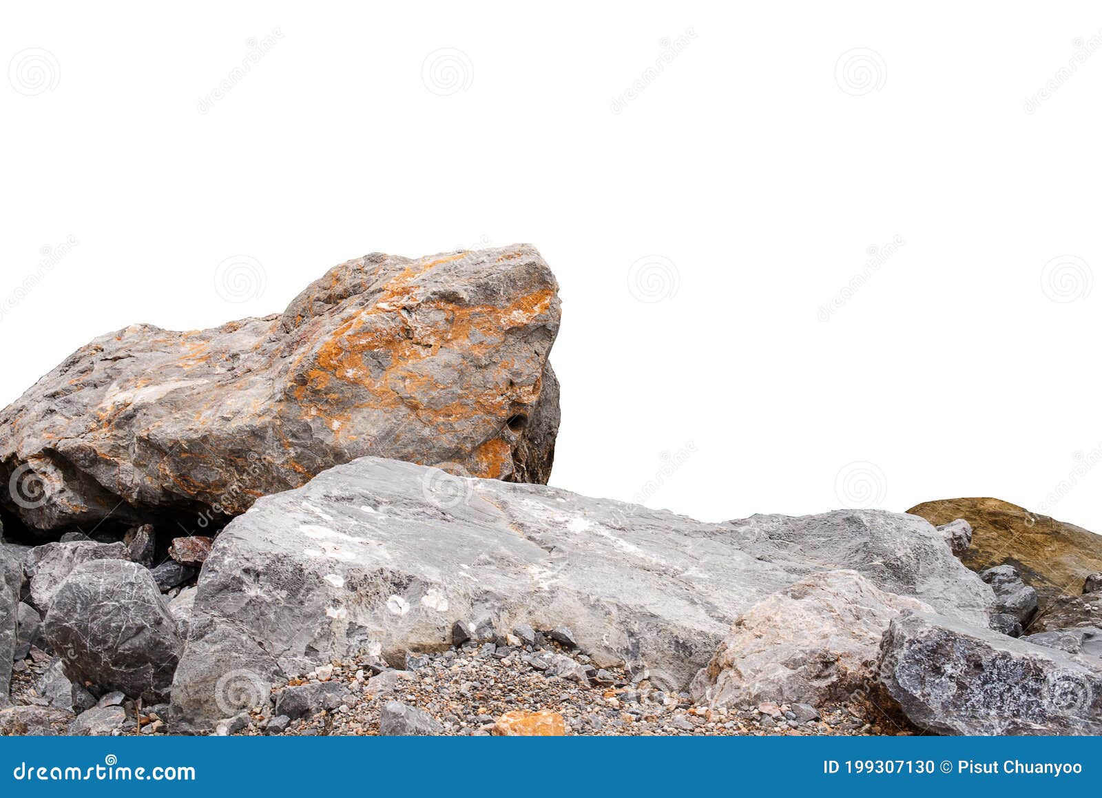 Big Rock, Isolated on the White Background Stock Photo - Image of space ...